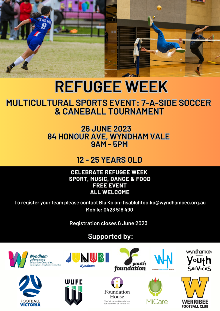 Refugee Week – Multicultural Sports Event – Wyndham CEC